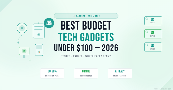 Best Budget Tech Gadgets Under $100 in 2026 - Tech Daily Care